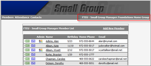 Assigning Group Leaders