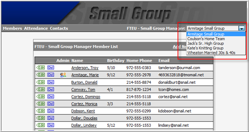 Assigning Group Leaders