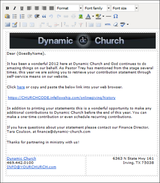 Online Contribution Statement Process for Year End
